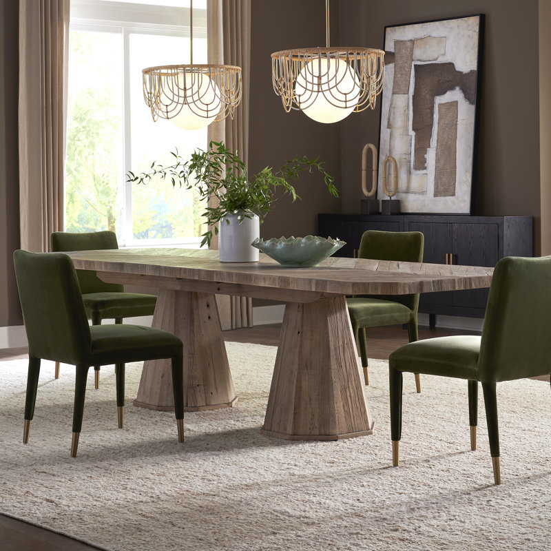Loon Peak® Marcos Reclaimed Oak Dining Table | Wayfair